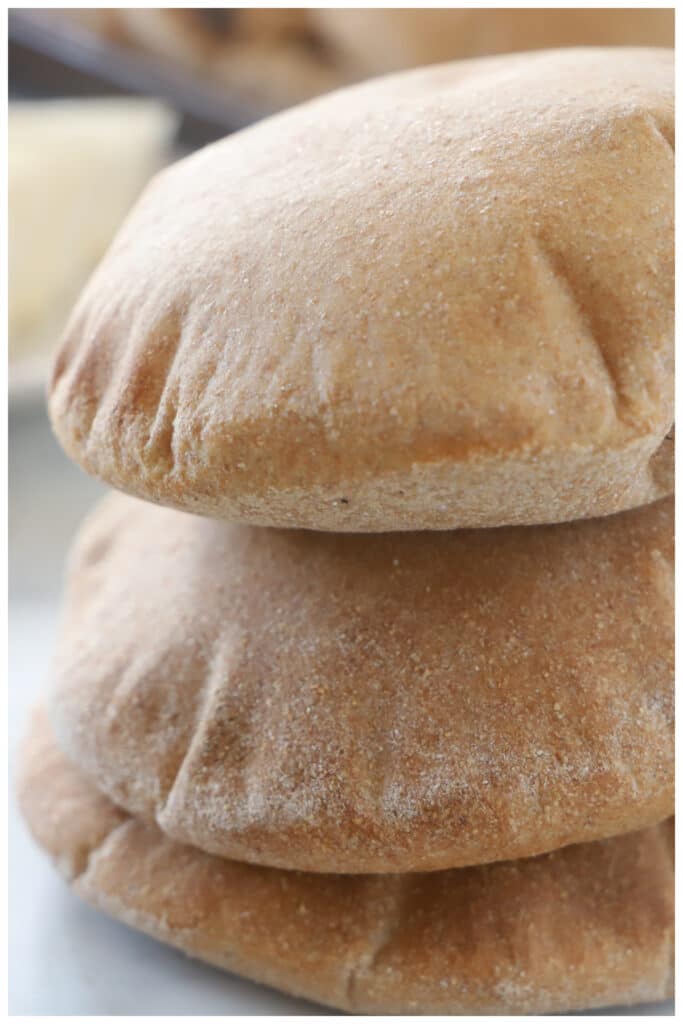 Whole Wheat Pita Bread Recipe (Easy, Puffed Pockets) - Amira's Pantry