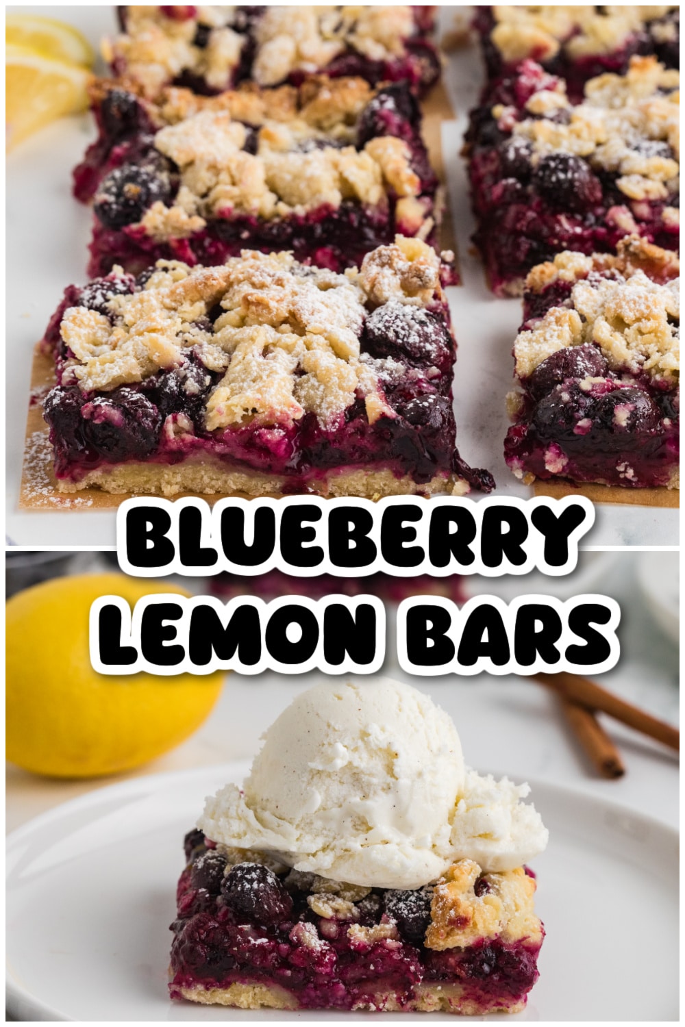 Easy Blueberry Lemon Bars Recipe - Amira's Pantry