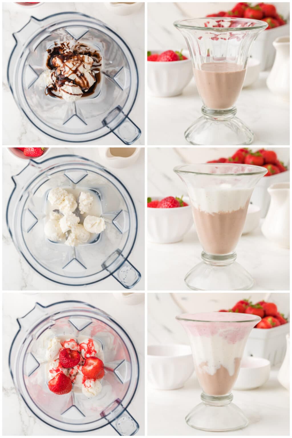 Neapolitan Milkshake (Easy & Creamy Recipe) - Amira's Pantry