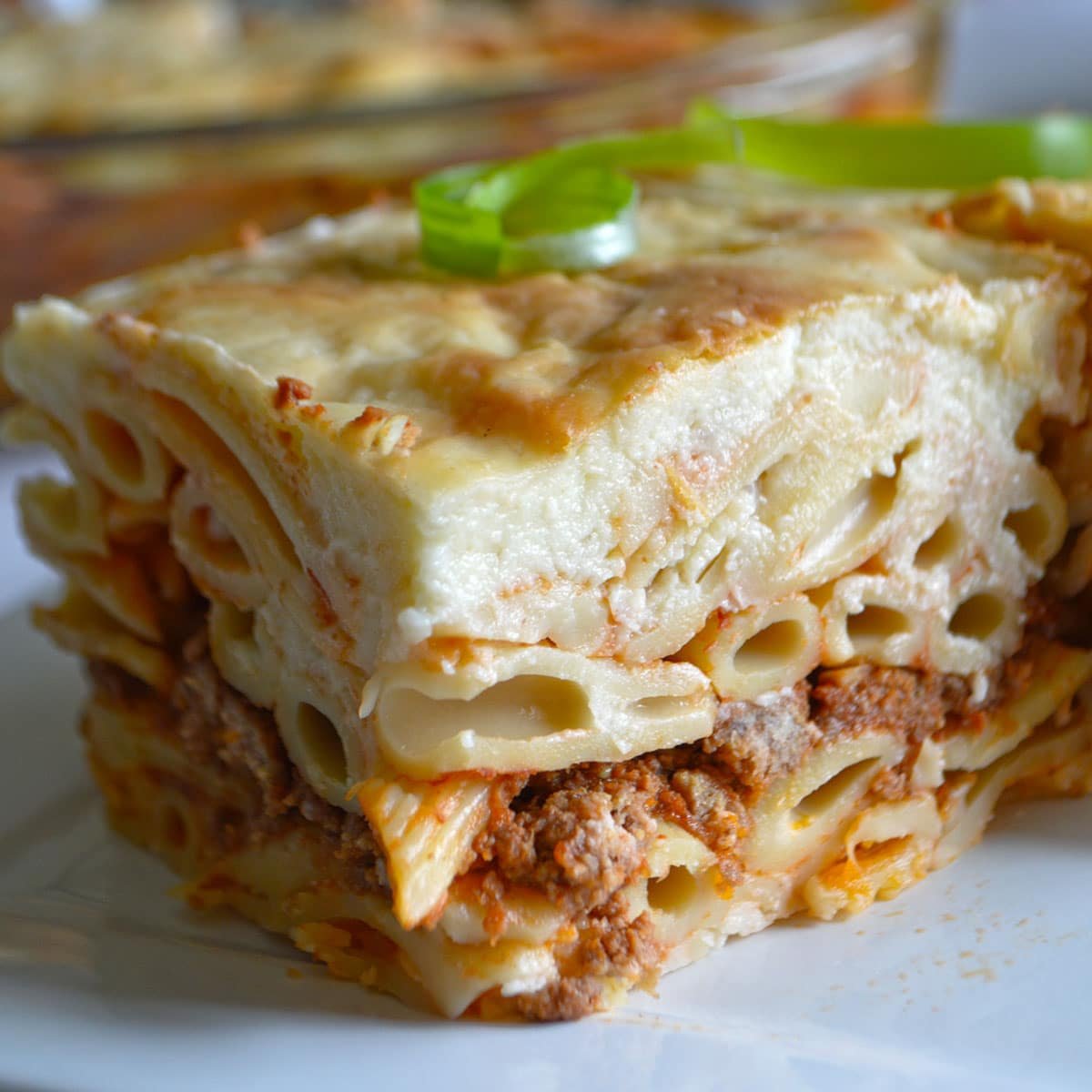 Old-Fashioned Macarona Bechamel (Egyptian Pasta Bake) - Amira's Pantry