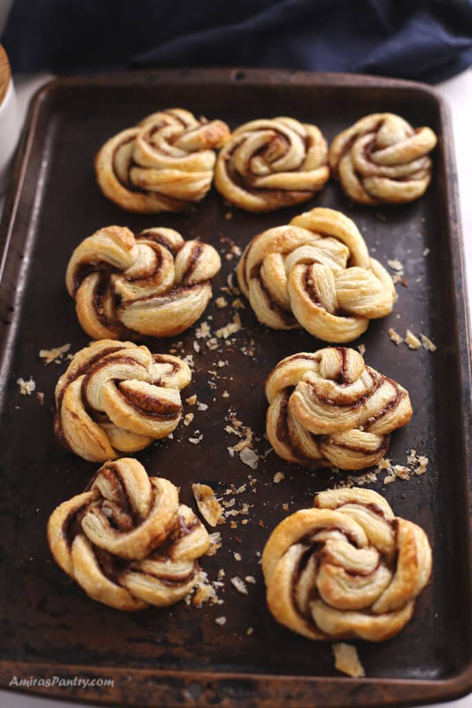 Easy Cinnamon Swirls Recipe (with Puff Paster Dough) - Amira's Pantry