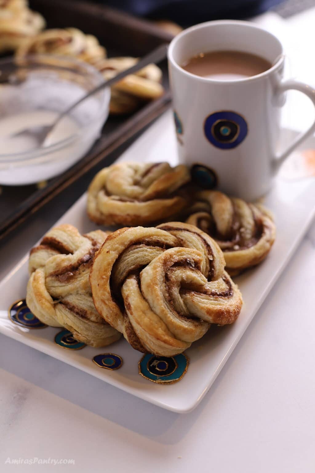 Easy Cinnamon Swirls Recipe (with Puff Paster Dough) - Amira's Pantry