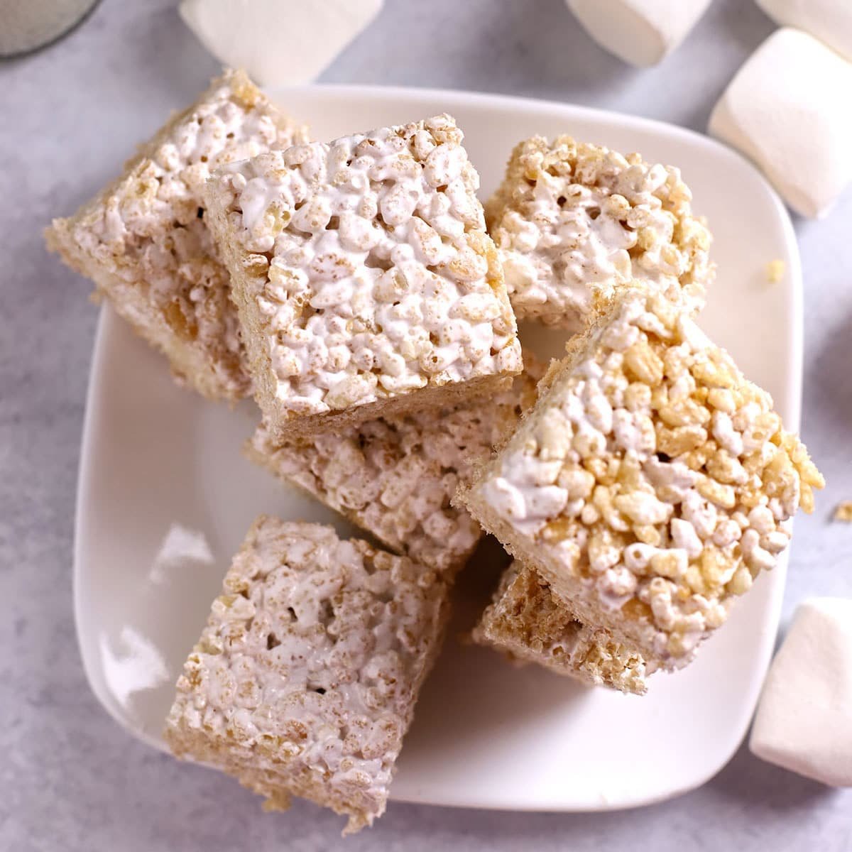 Rice Krispie Treats (with Marshmallow Cream) - Amira's Pantry