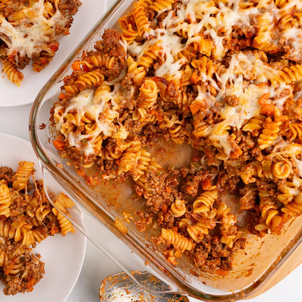 Baked Bolognese Pasta - Amira's Pantry