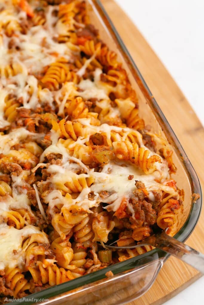 Baked Bolognese Pasta - Amira's Pantry