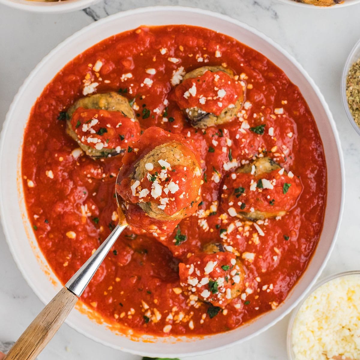 Eggplant Meatballs (Vegetarian Recipe) - Amira's Pantry