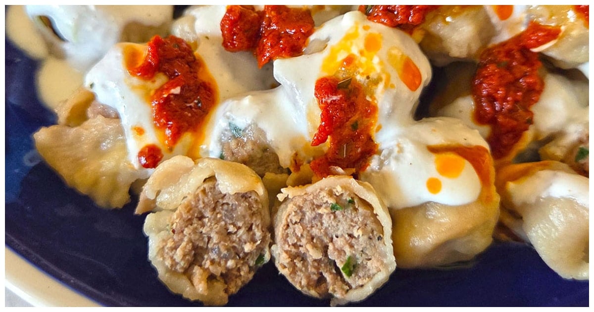 Viral Manti (Turkish Dumplings Recipe) - Amira's Pantry